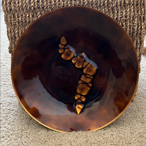 Bovano of Cheshire CT | Accents | Vintage Bovano Brown And Gold Enamel ...
